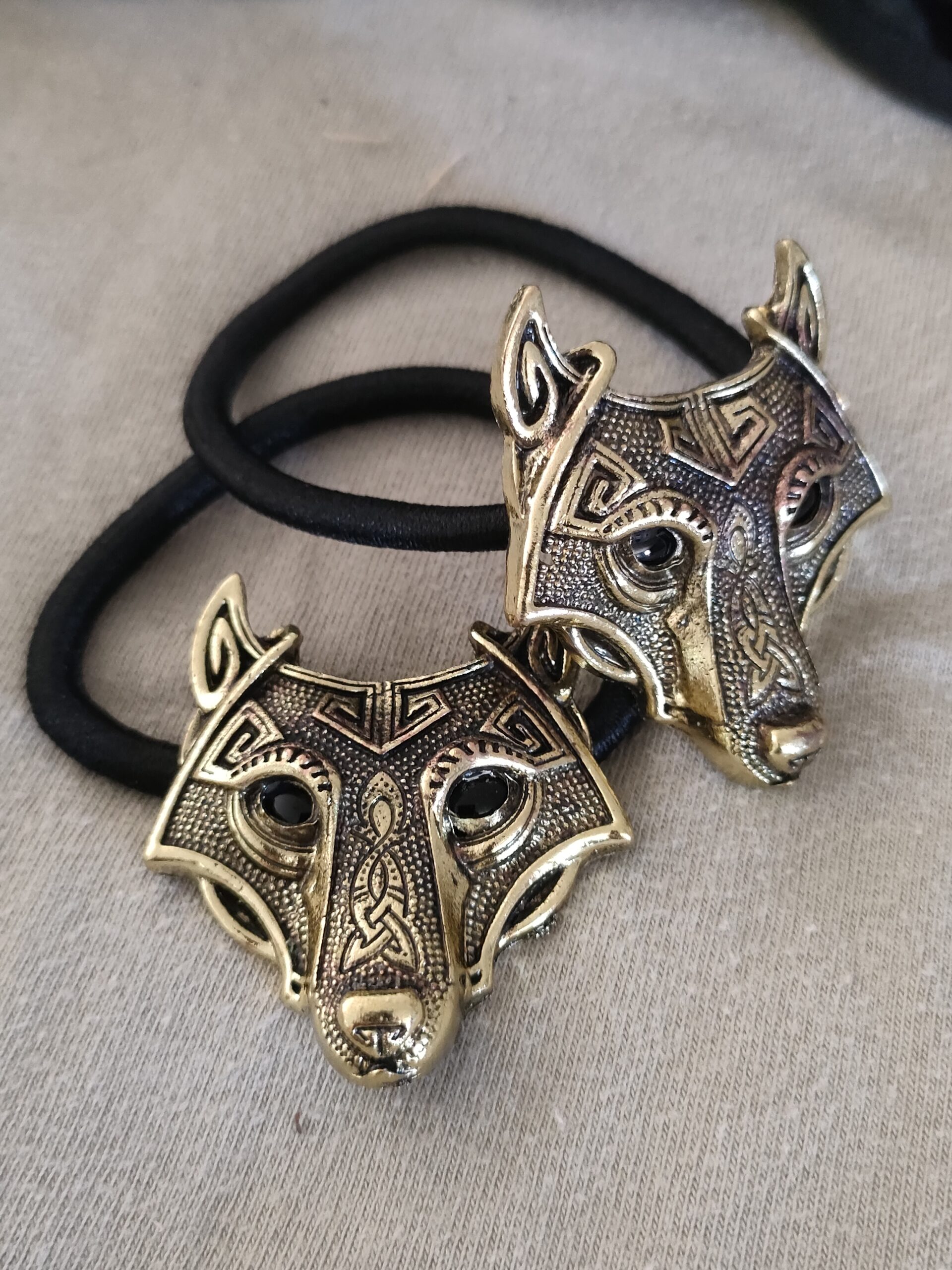 Wolf Hair ties - Gold - Viking Boer